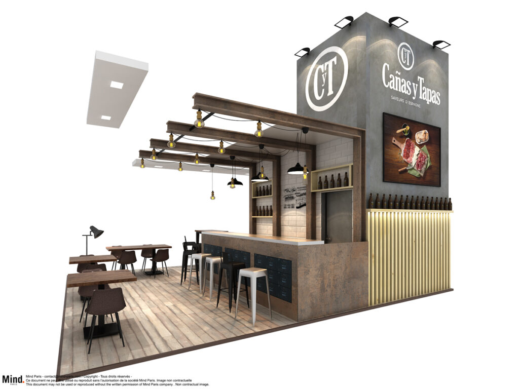 Canas y tapas - stand sur mesure - Mind Paris
